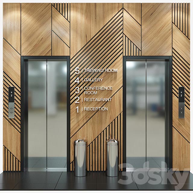 دانلود مدل سه بعدی آسانسور Elevator 11 | بانک مدل آبجکت و تکسچر سه بعدی