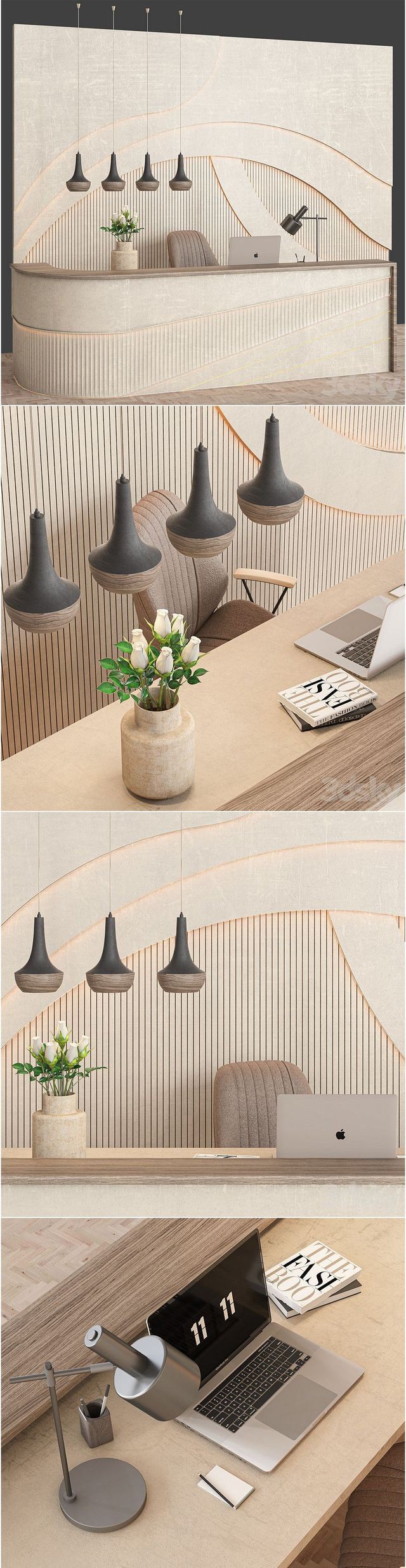 دانلود آبجکت میز کار اداری Office furniture_23office furniture_23 ...